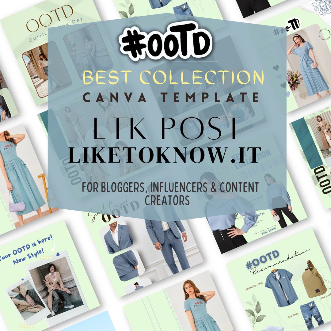 LTK Ootd Collection/ltk Canva Template/ltk Blogger/liketoknowit Canva ...