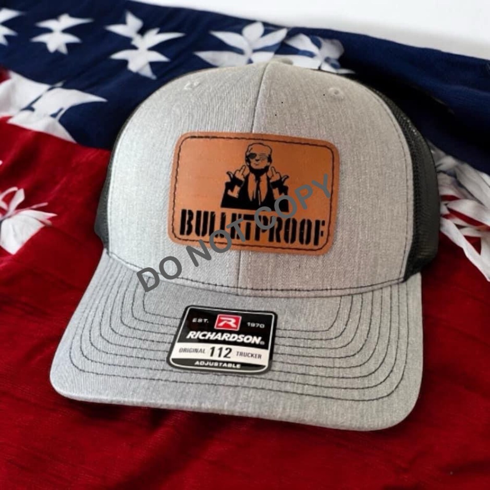 Trump Bulletproof SVG, PNG & Jpeg File for Laser Engrave Hat Patches ...