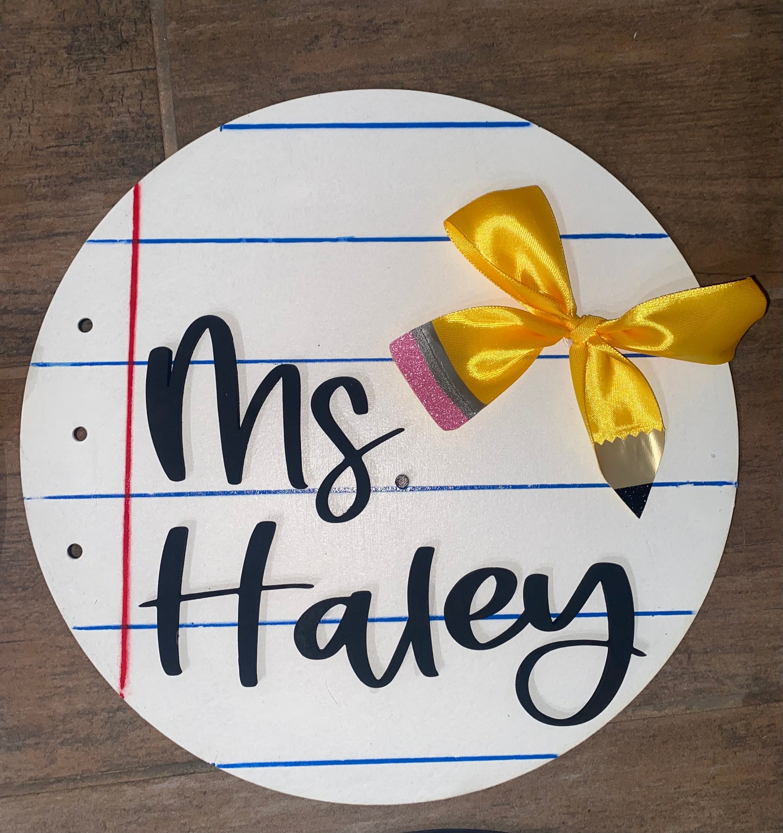 Teacher Notebook Rounds and Jig SVG File Only - Appreciation Gifts Name ...