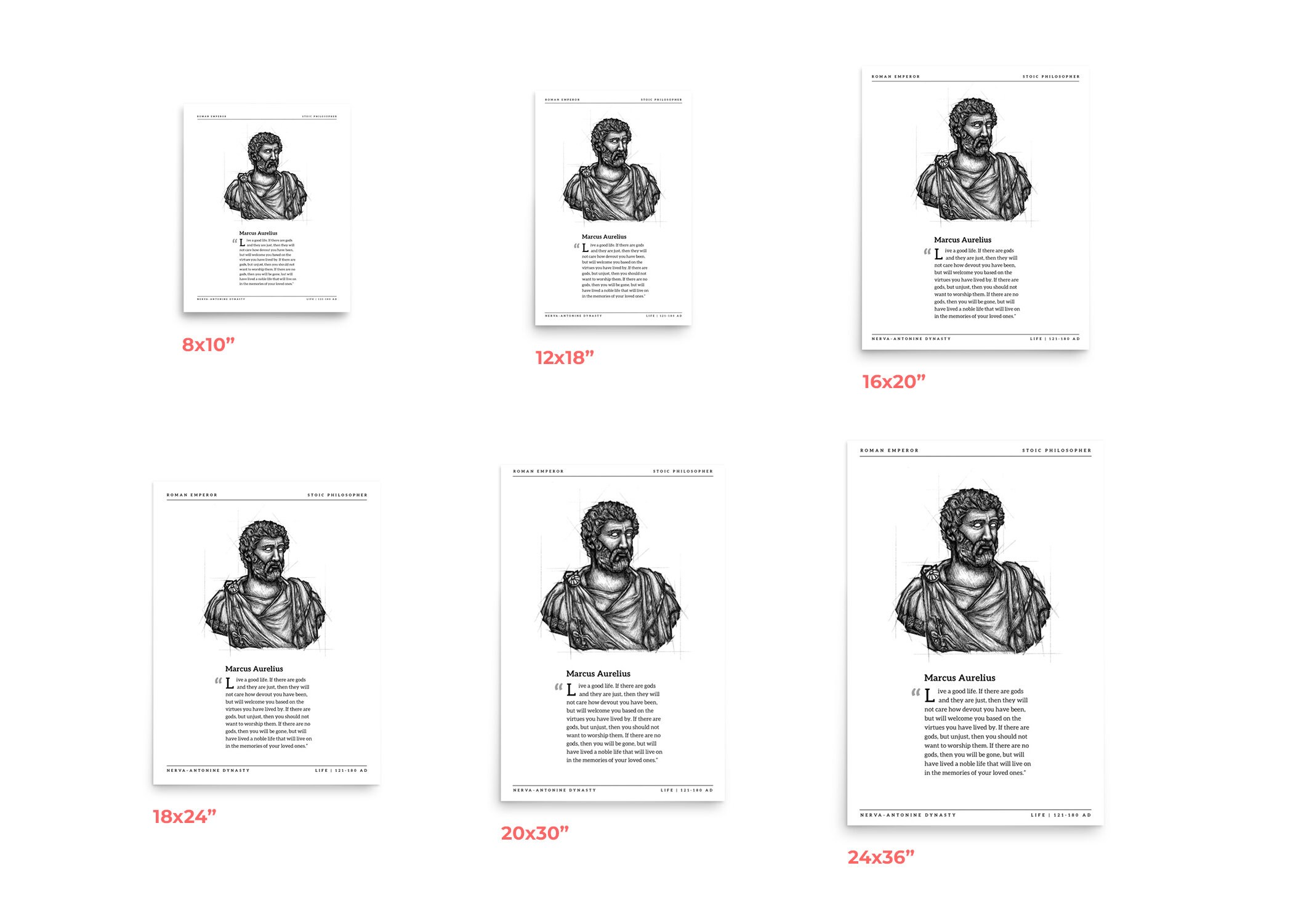 Marcus Aurelius - Poster - Etsy