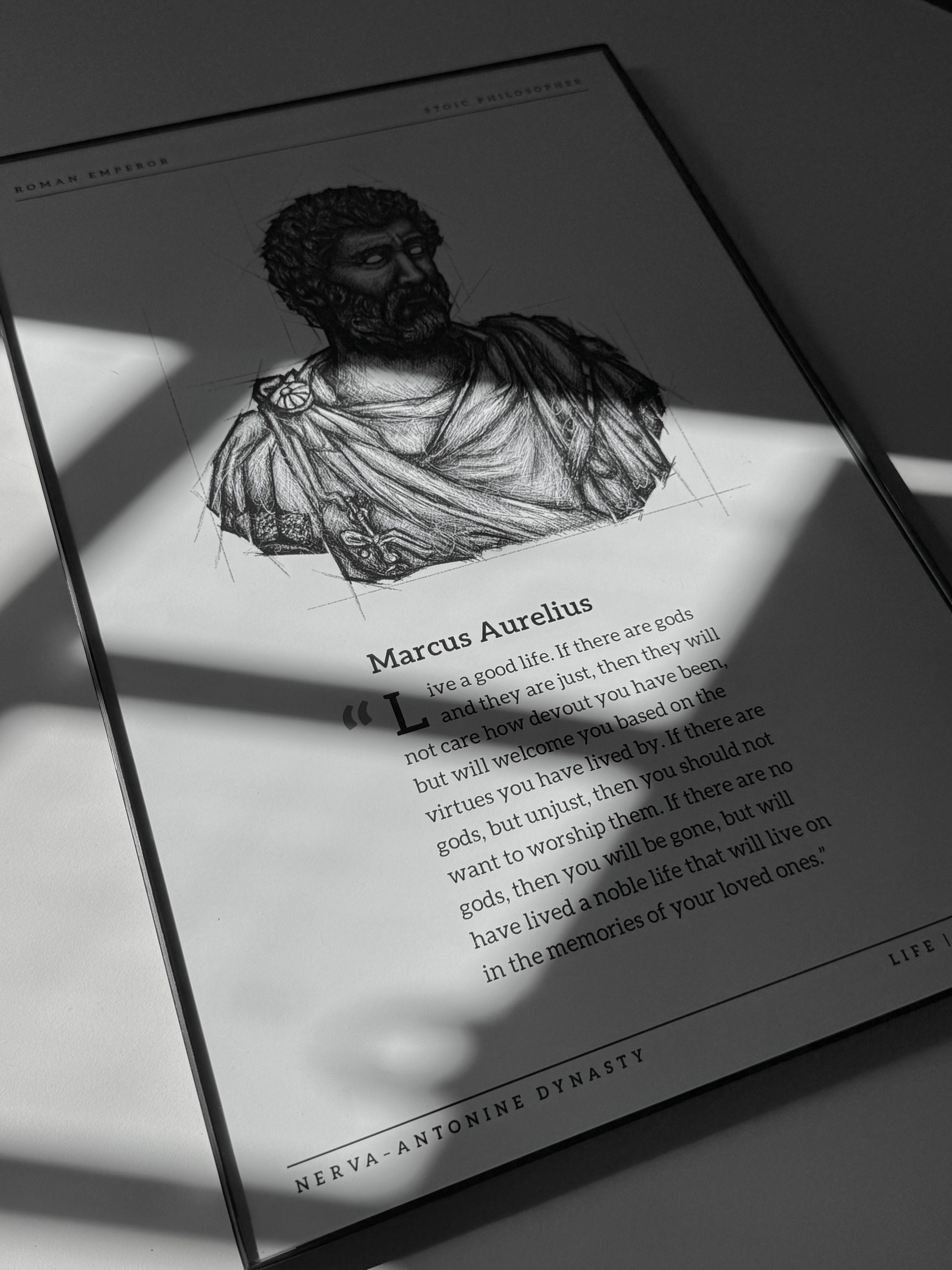 Marcus Aurelius - Poster - Etsy