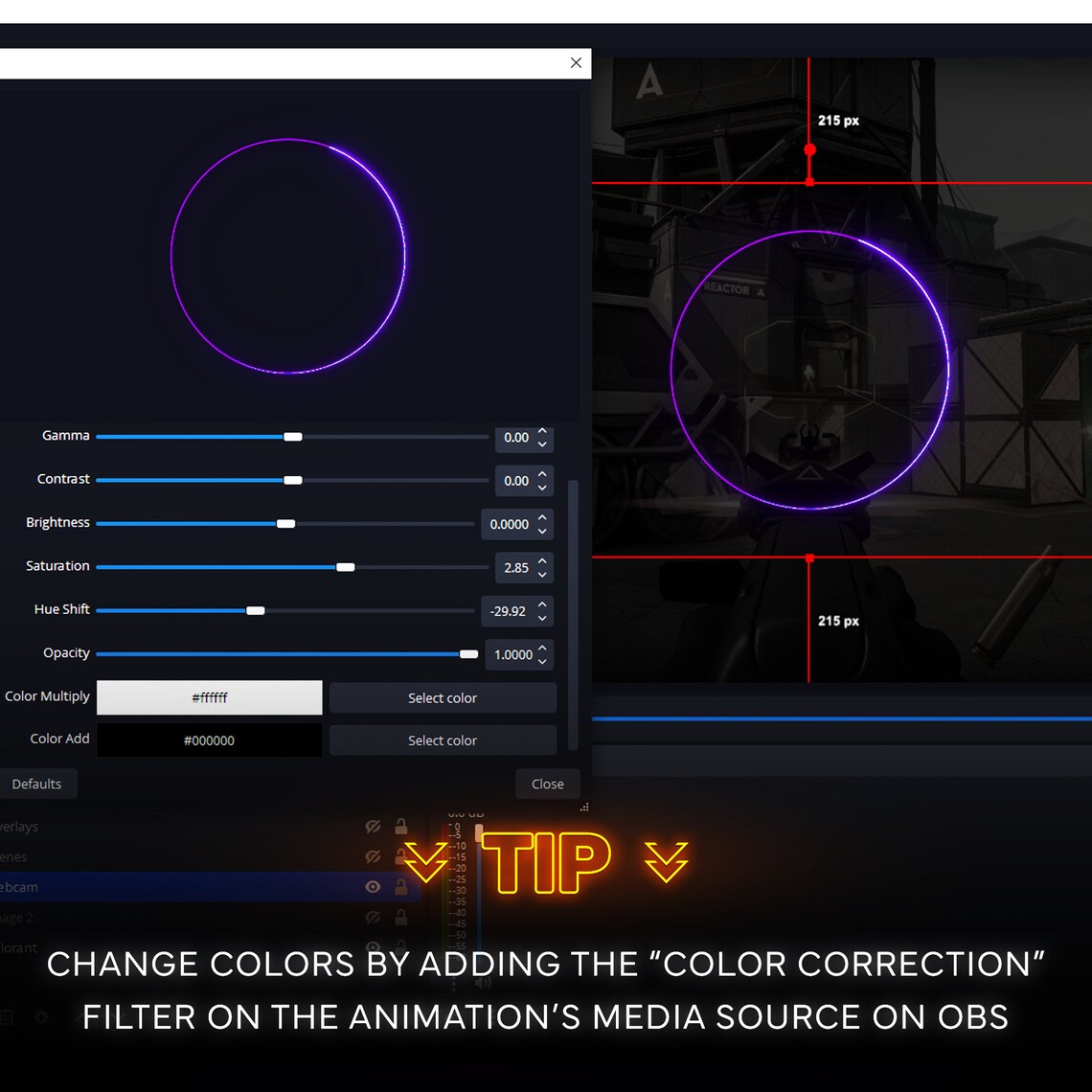 Animated Twitch Webcam Overlay Neon Webcam Overlay Animated Digital ...