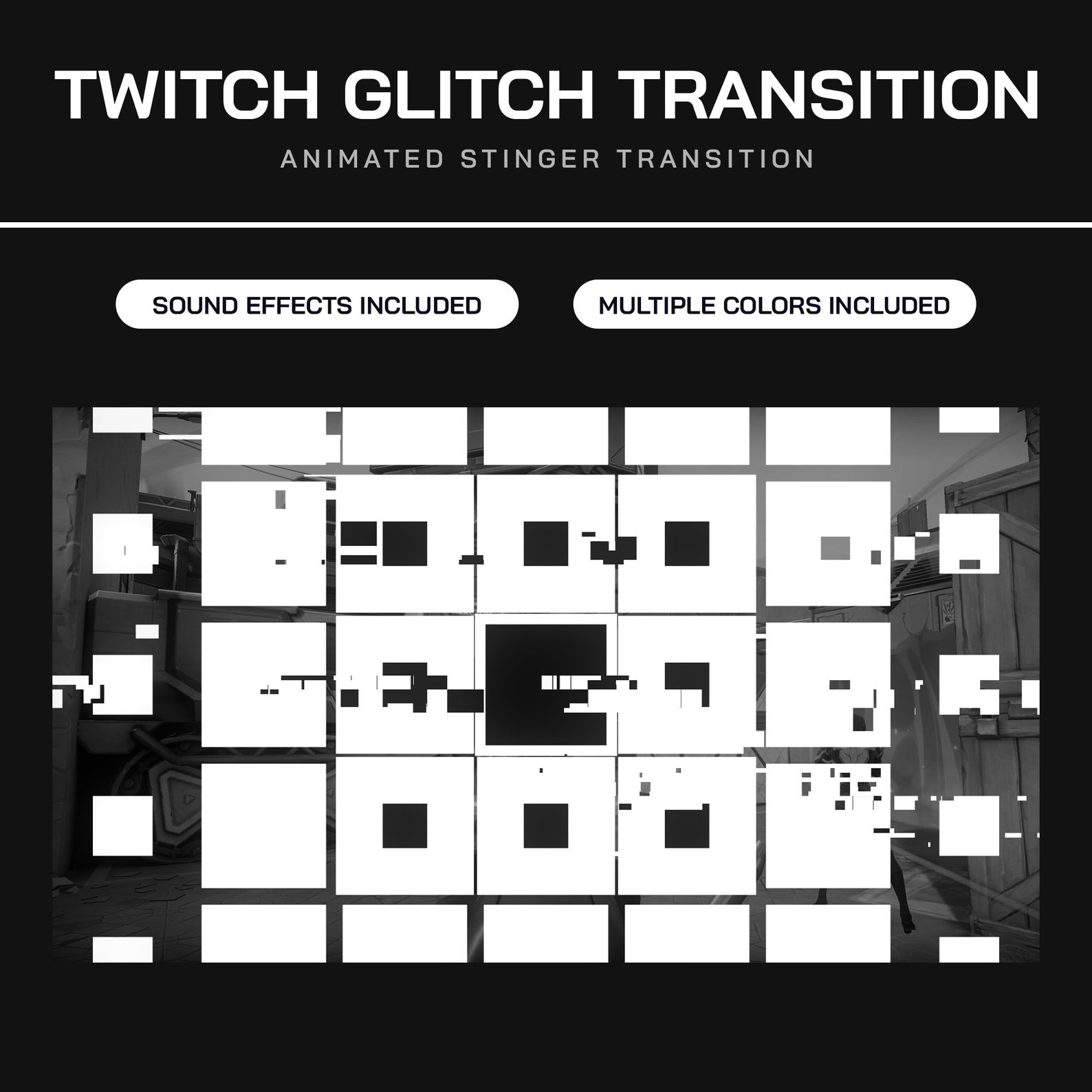 Animated Twitch Scene Transition, Digital Download, 5 OBS Transition ...