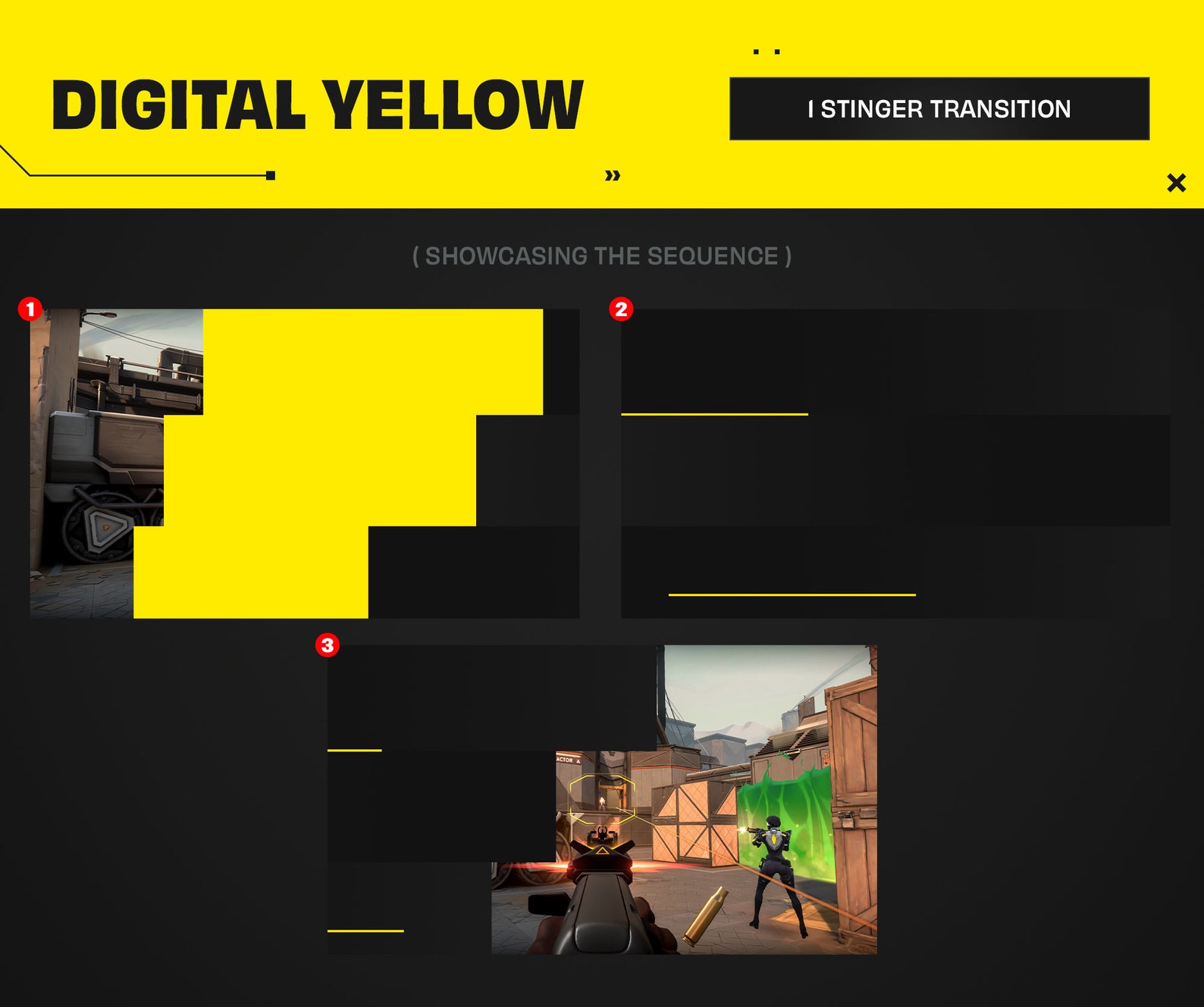 Animated Twitch Overlay Yellow, Digital Download, Stream Package ...