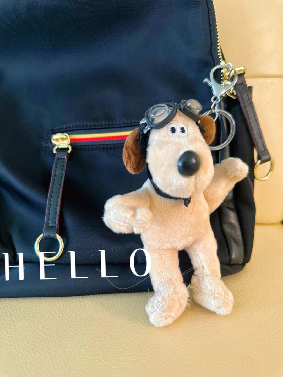 15cm Wallace Gromit Dog Plush Keychain , Cartoon Bathrobedog Plushie ...