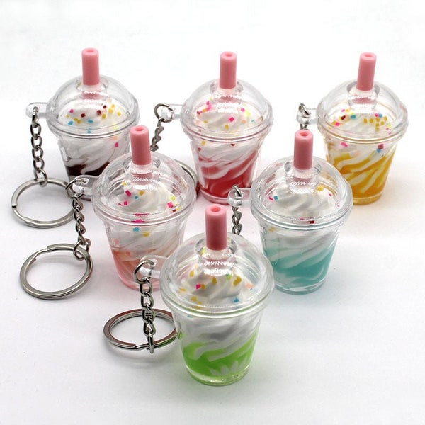 Ice Cream Keychain - Etsy