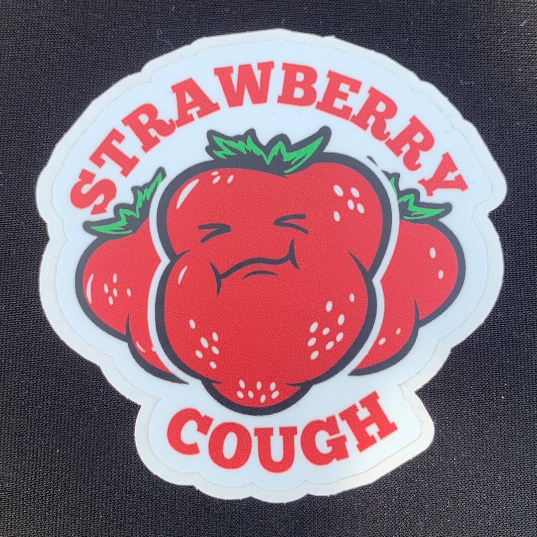 Strawberry Cough Cannabis Sticker - Etsy
