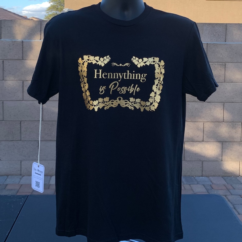 Hennything is Possible Gold Metal Shirt - Etsy