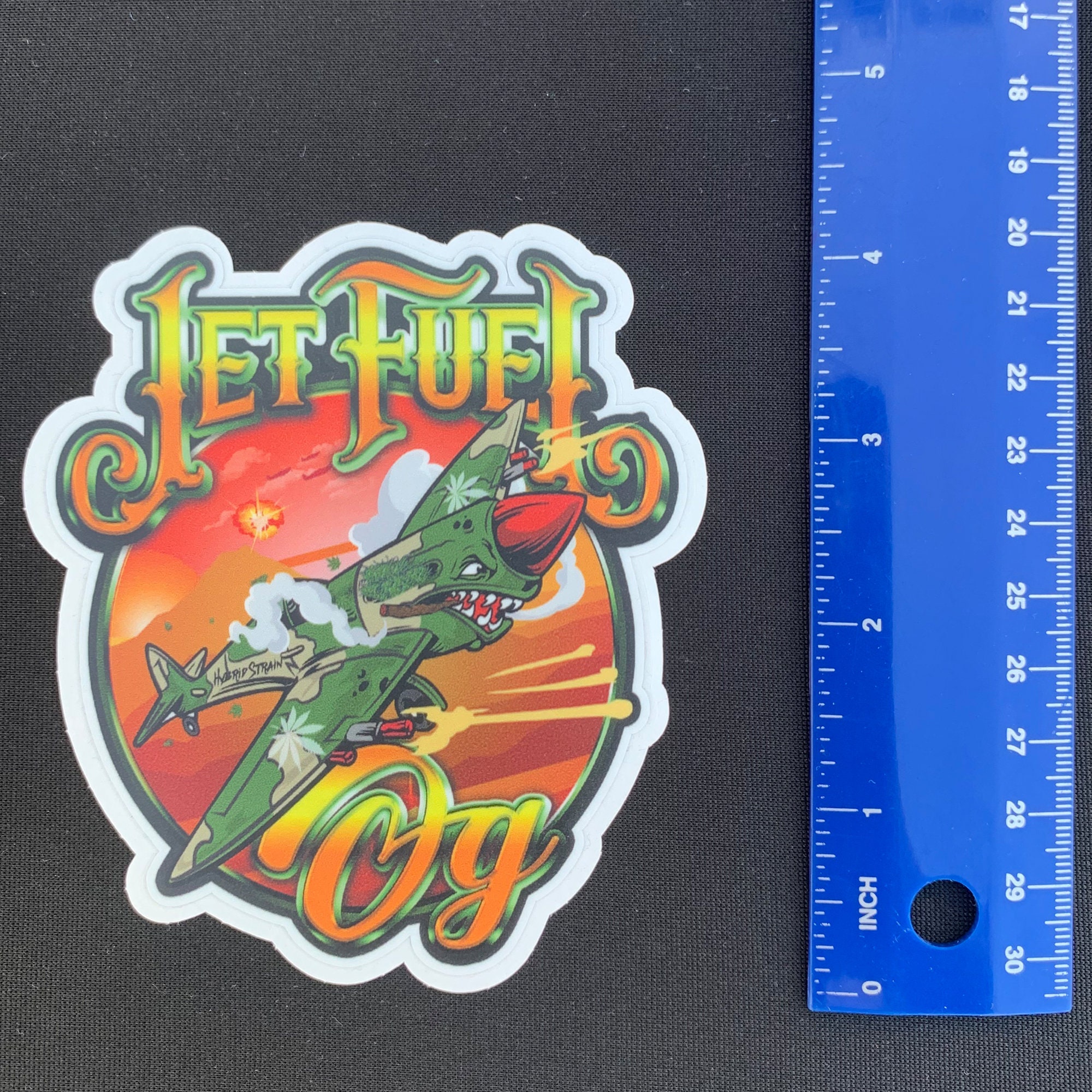 Jet Fuel OG Cannabis Sticker - Etsy