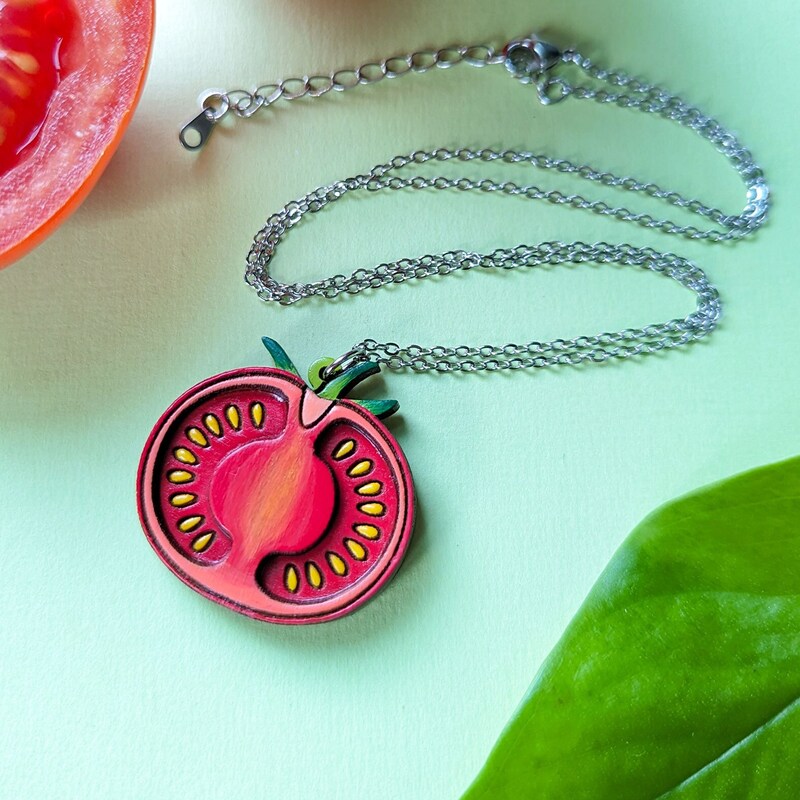 Wood Slice Necklace - Etsy