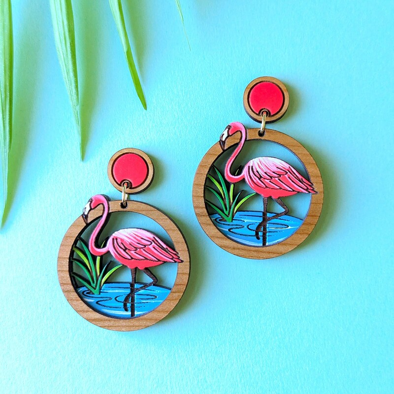 Wood Flamingo - Etsy
