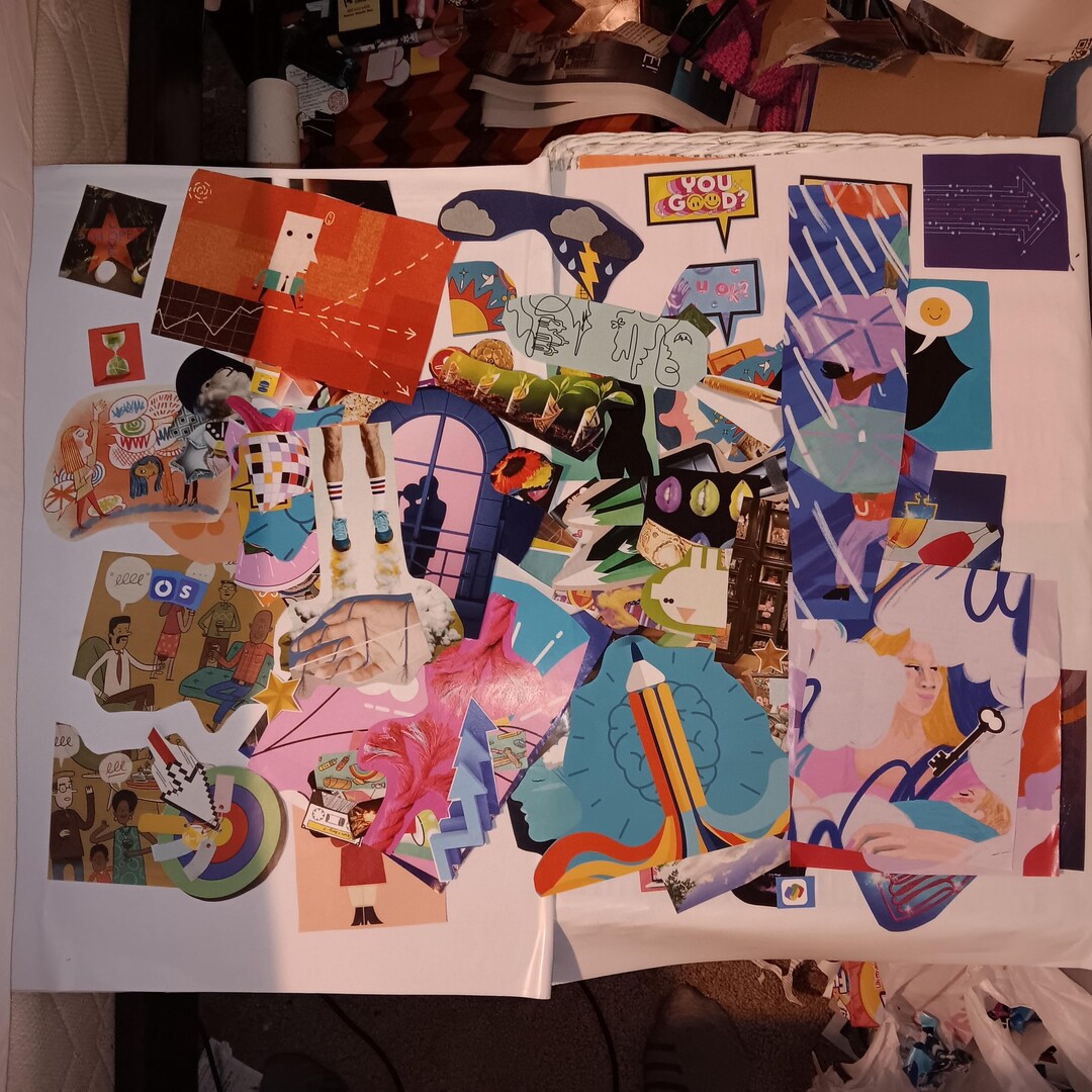 Vision Board Images & Symbols Fuzzy Cut Magazine Clippings Dream Board ...