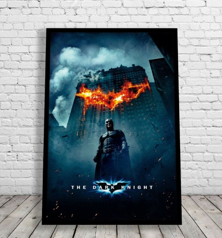 Batman The Dark Knight Rises Poster, Vintage Style Poster Decor, Batman ...