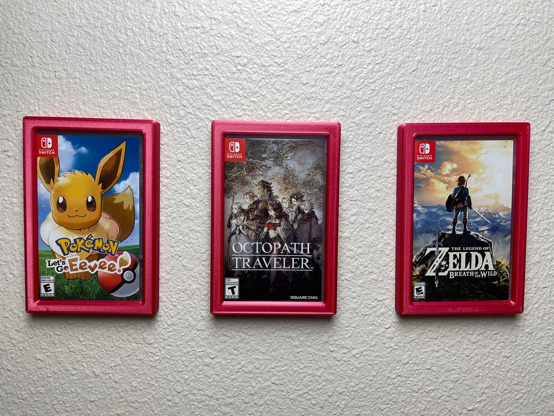 Nintendo Switch Game Case Wall Frame | No Nails | Damage-free Hanging ...