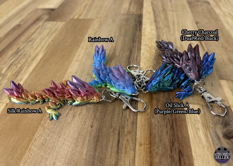 Articulating Dragon Keychain Fidget Toy | 3D Printed - Etsy