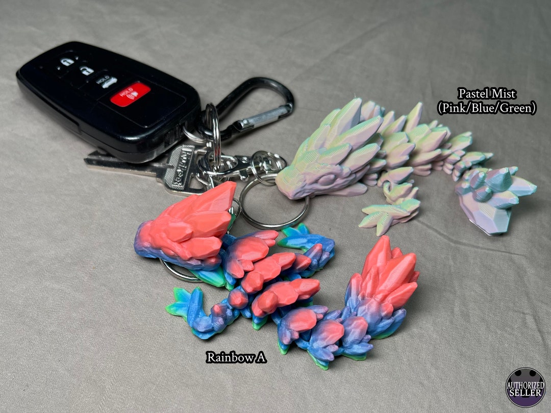 Articulating Dragon Keychain Fidget Toy | 3D Printed - Etsy
