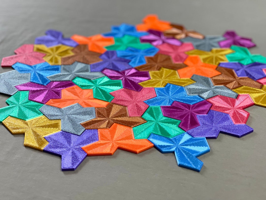 Einstein "one Stone" Tile Set | Hat Tile Set | Aperiodic Tessellating ...