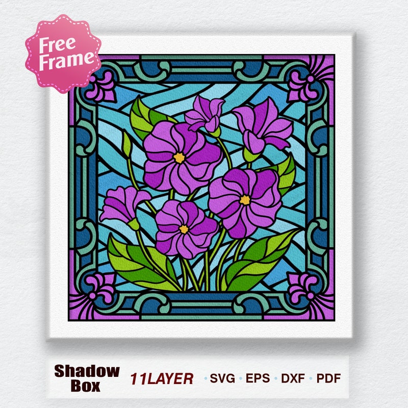 Violet Stained Glass - Etsy