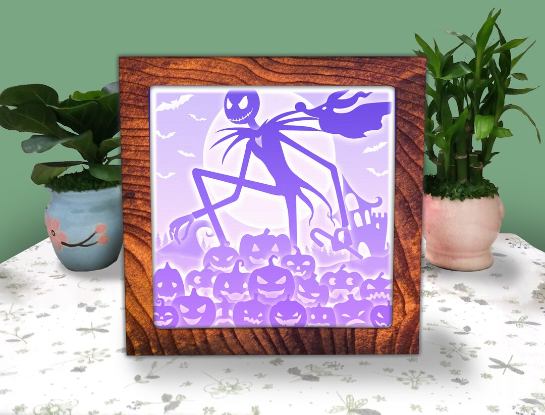 Nightmare 1A Paper Cut Light Box Template Files SVG, Nightmare ...