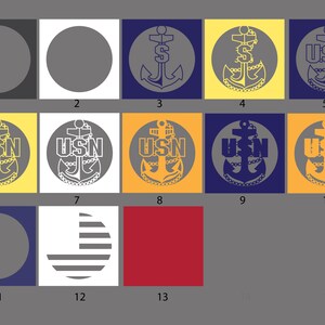 USN 3D Box Navy Army Paper Cut Light Box PATRIOTIC Shadow Box Svg Cricut File Cutting Cricut ...