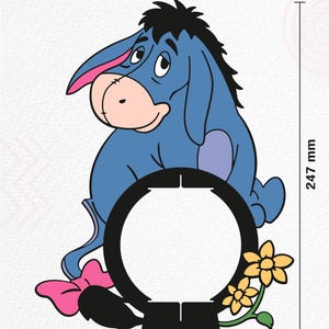 Eeyore Cartoon Lantern Digital File, Cartoon Lampcandle, Cartoon Light ...
