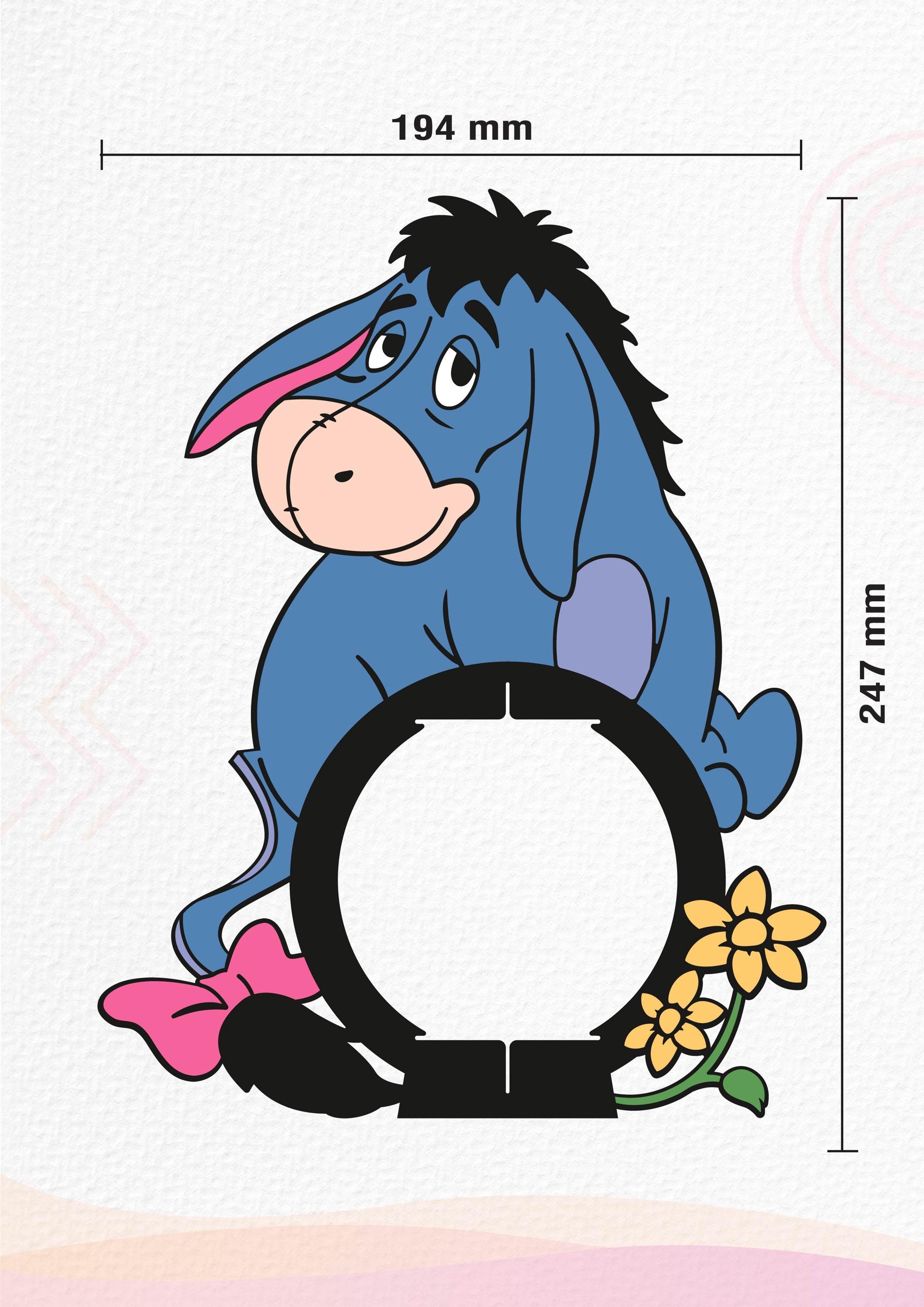 Eeyore Cartoon Lantern Digital File, Cartoon Lampcandle, Cartoon Light ...