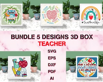 Bundle MOUSE PRINCESS 3D Box Paper Cut Light Box Svg, Mouse Shadow Box ...