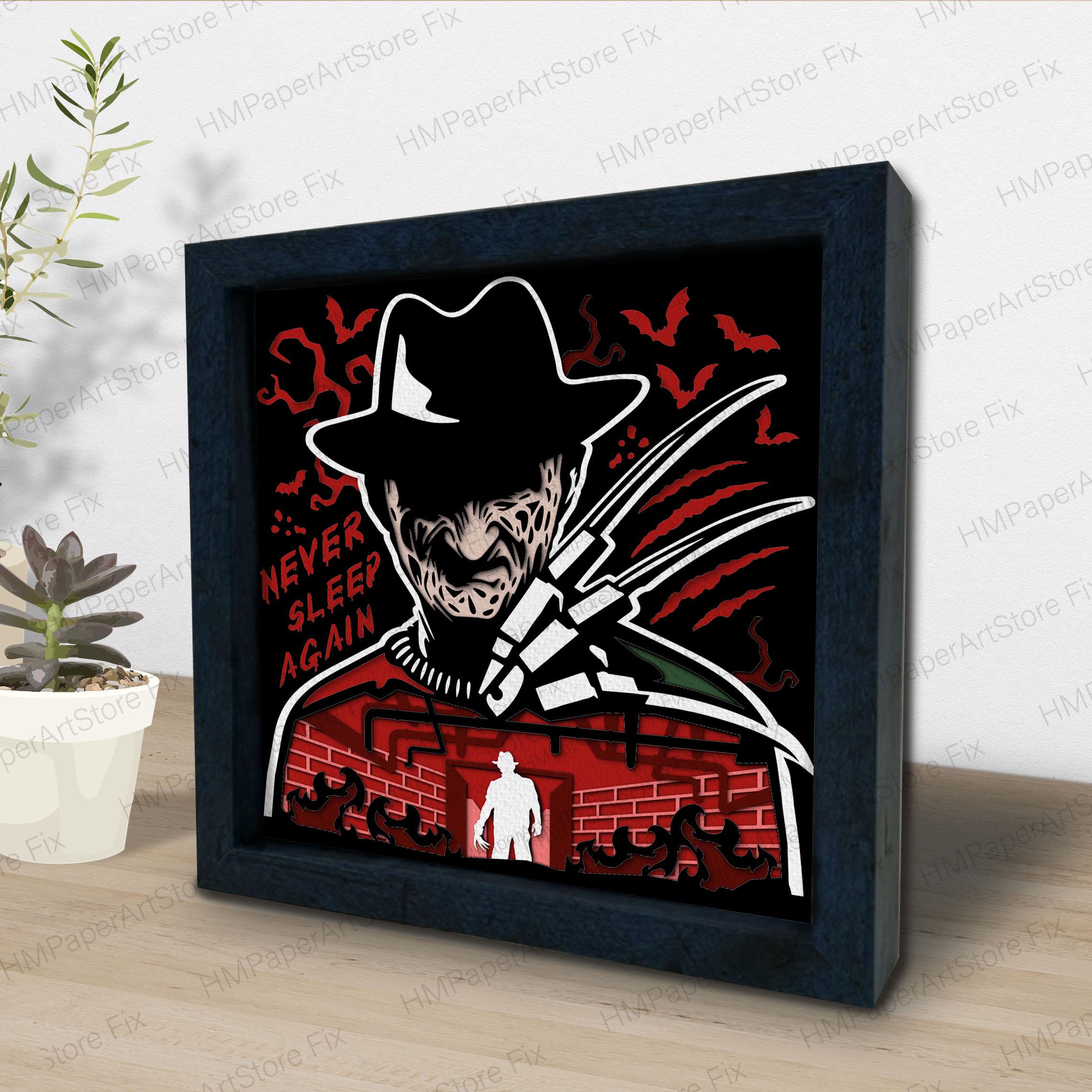 Horror Character Shadow Box SVG, Horror Layered Paper Cut File ...
