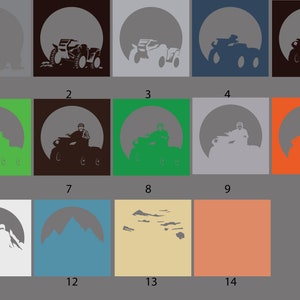 ATV Quad Scene 3D Box Paper Cut Light Box Svg, Tractor Shadow Box Svg ...