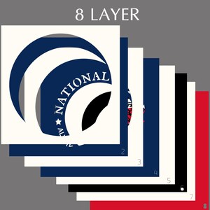 Army National Guard Shadow Box Svg, United States National Guard 3D Box ...