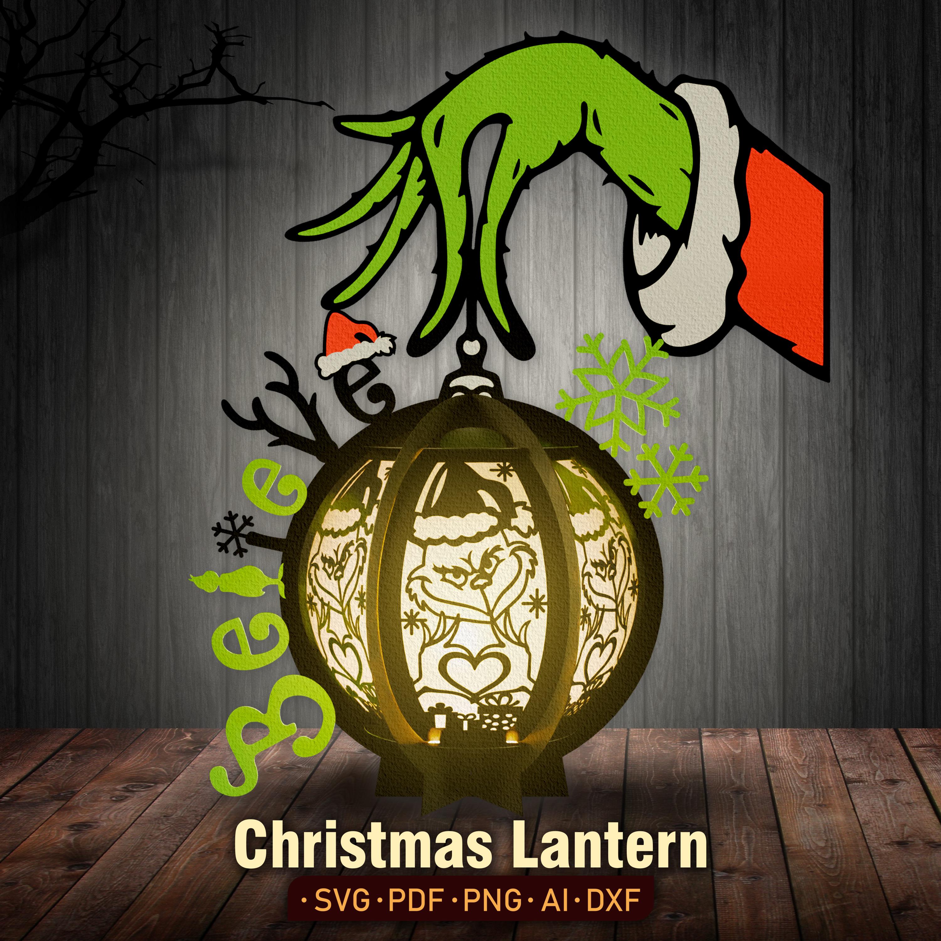 Christmas Lantern SVG for Cricut, Christmas Shadow Box, Movie Christmas ...