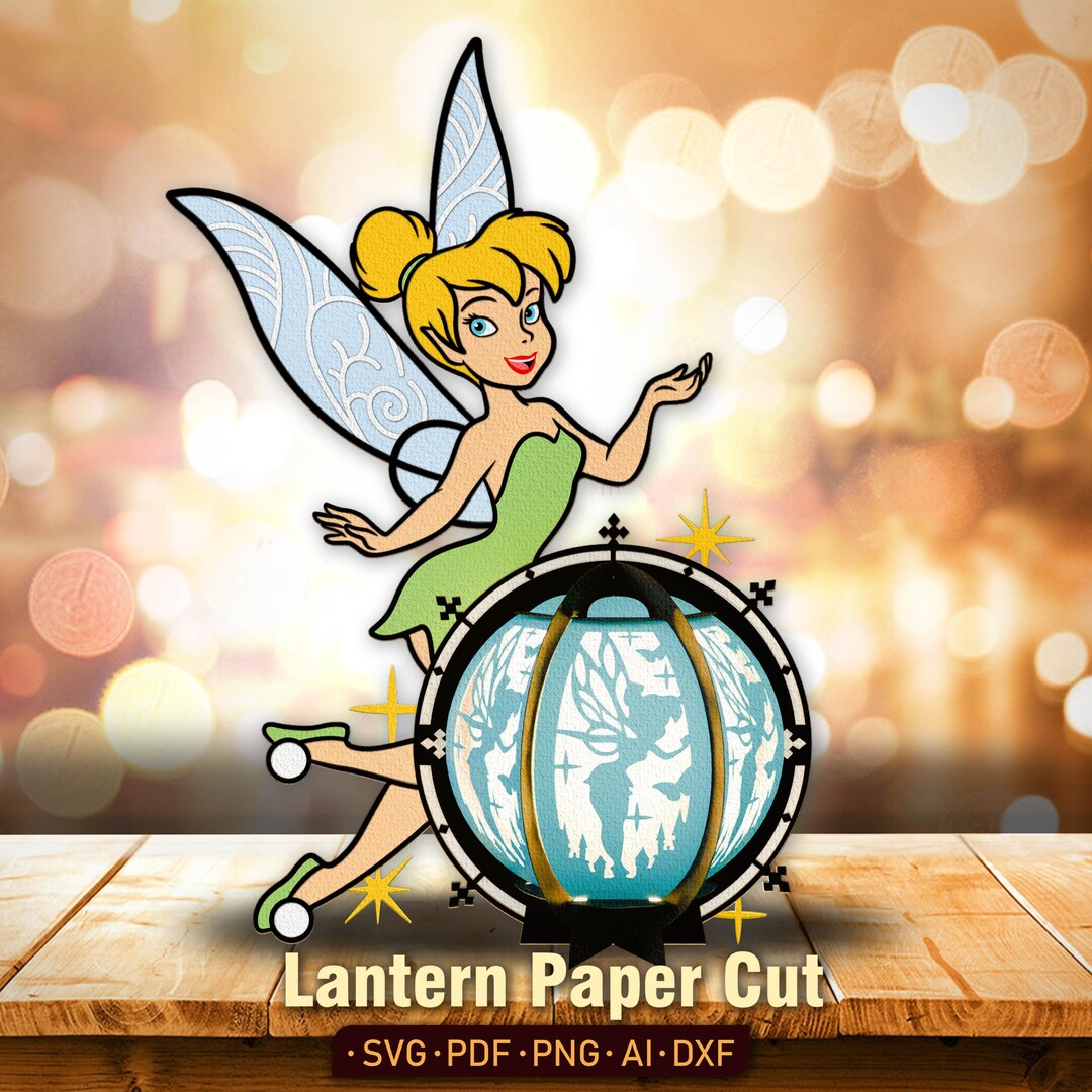 Princess Lantern Whimsical Fairy Lantern Paper Cut With Forest ...