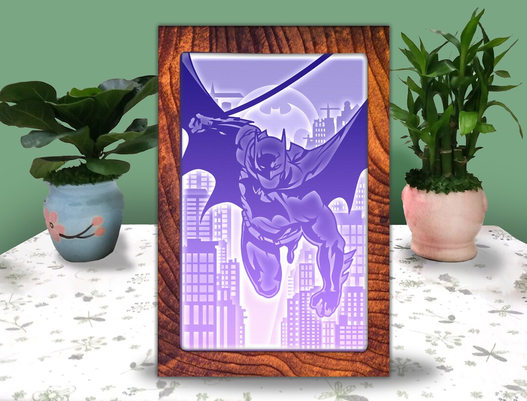 BAT Cut Light Box SVG, Bat Shadow Box Svg Cricut File, Bat Cutting ...