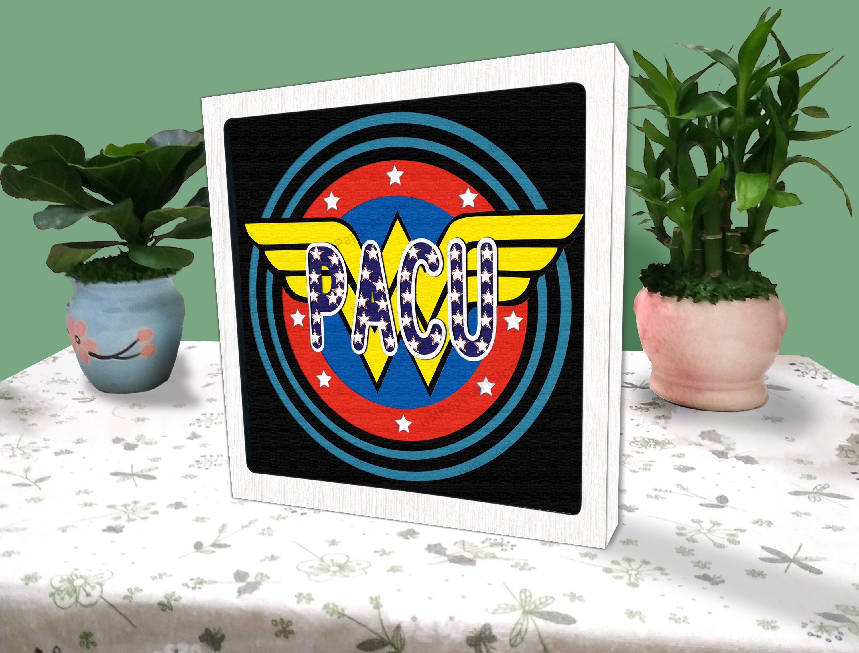 PACU Nurse 3D Box Paper Cut Light Box Svg Wonder Nurse Shadow - Etsy