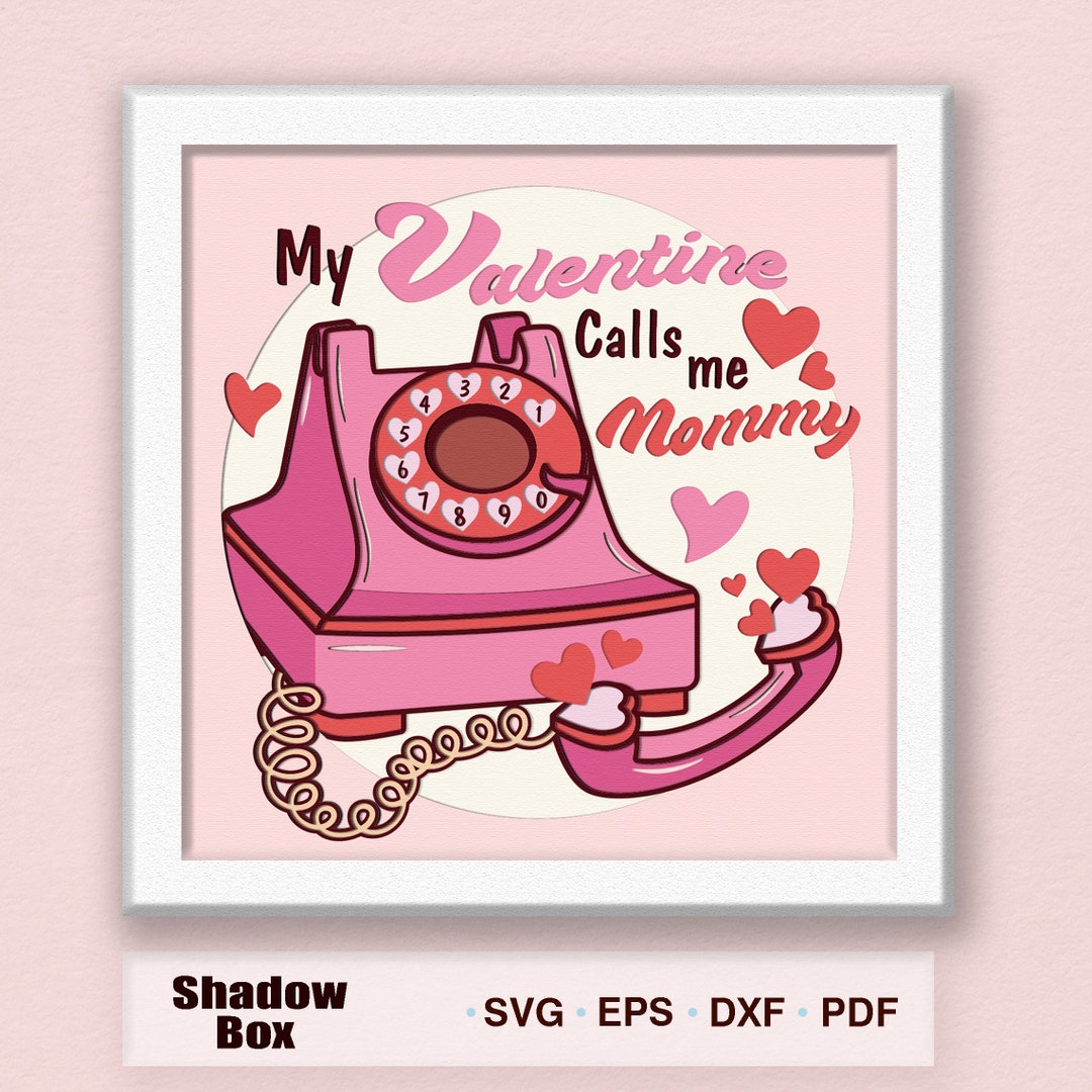 Calls Me 3D Box Paper Cut, Calls Me Svg, Layered Svg Light Box Svg, 3D ...