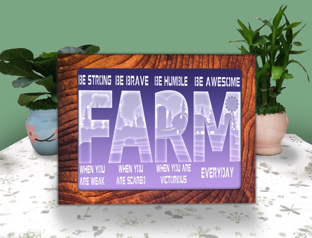 Farm Jesus Paper Cut Light Box SVG, Life is Better in the Farm Shadow ...