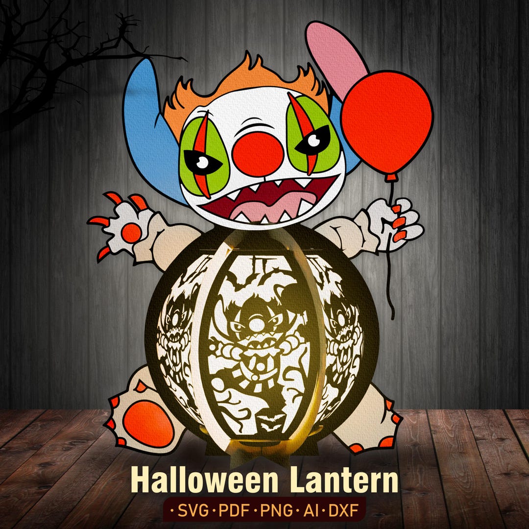 Horror Character Lantern SVG for Cricut, Horror Character Shadow Box ...