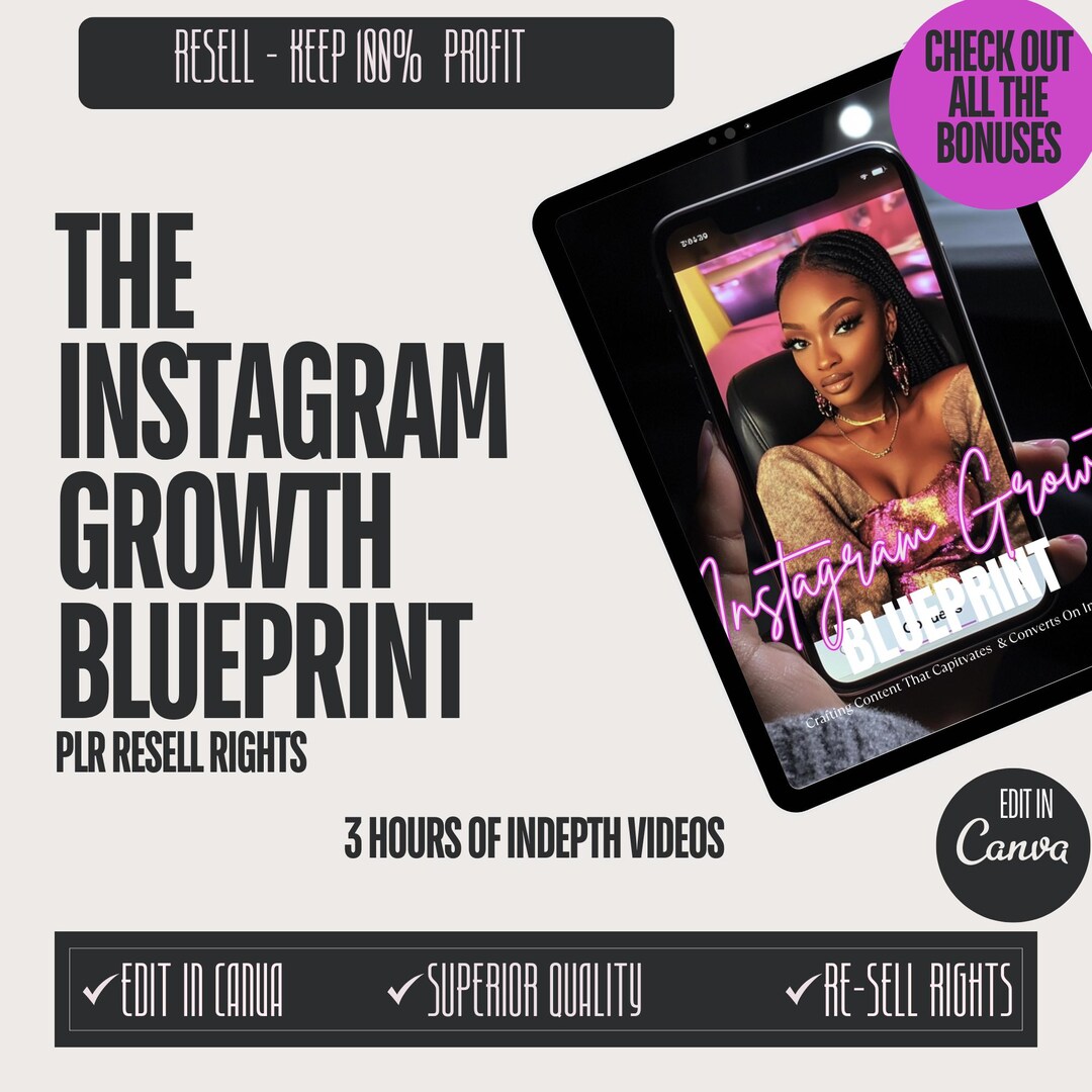 Instagram Growth Blueprint: 3-hour Mini Course & Ebook | Done-for-you ...