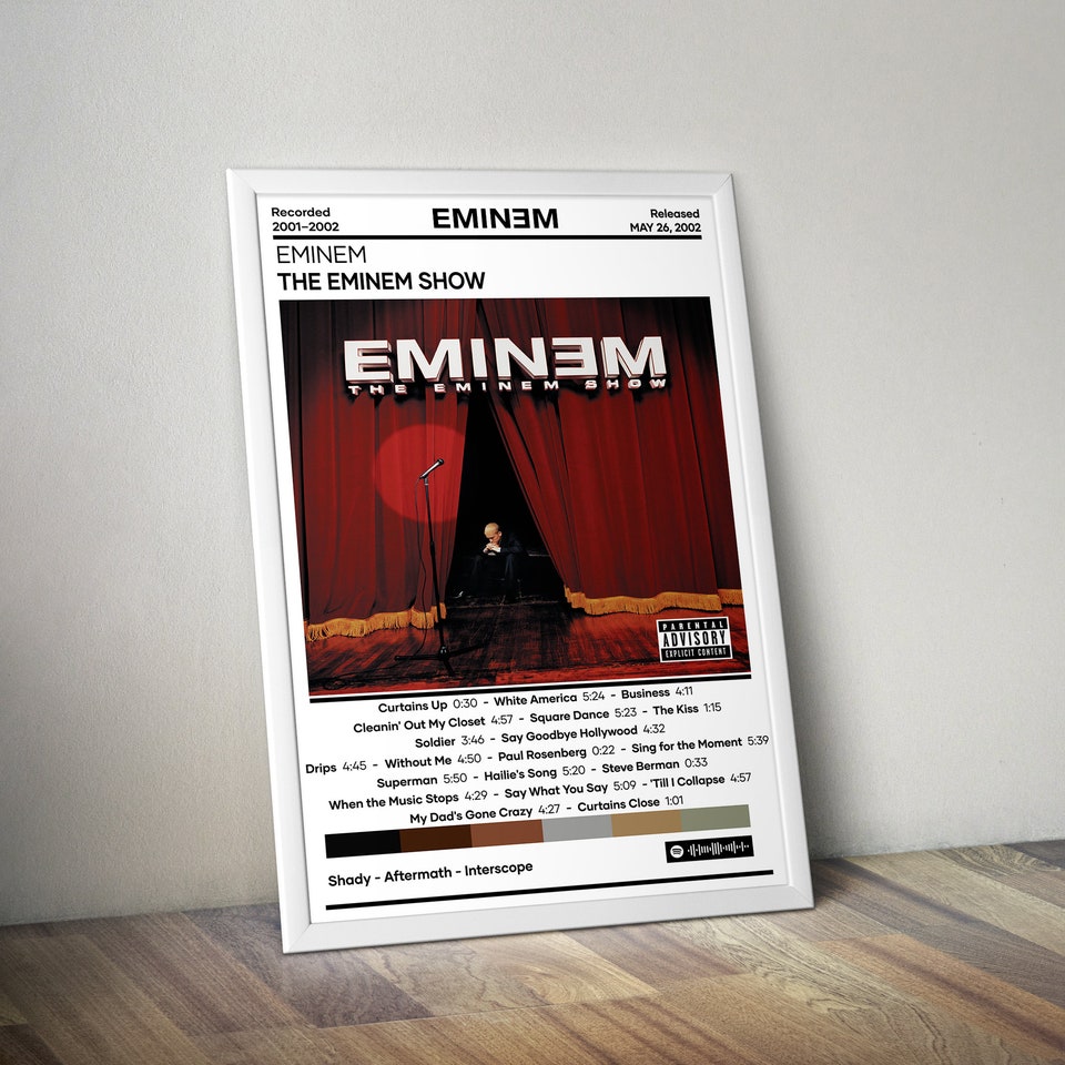 Eminem Poster | The Eminem Show Poster | Music Poster | Album Cover ...