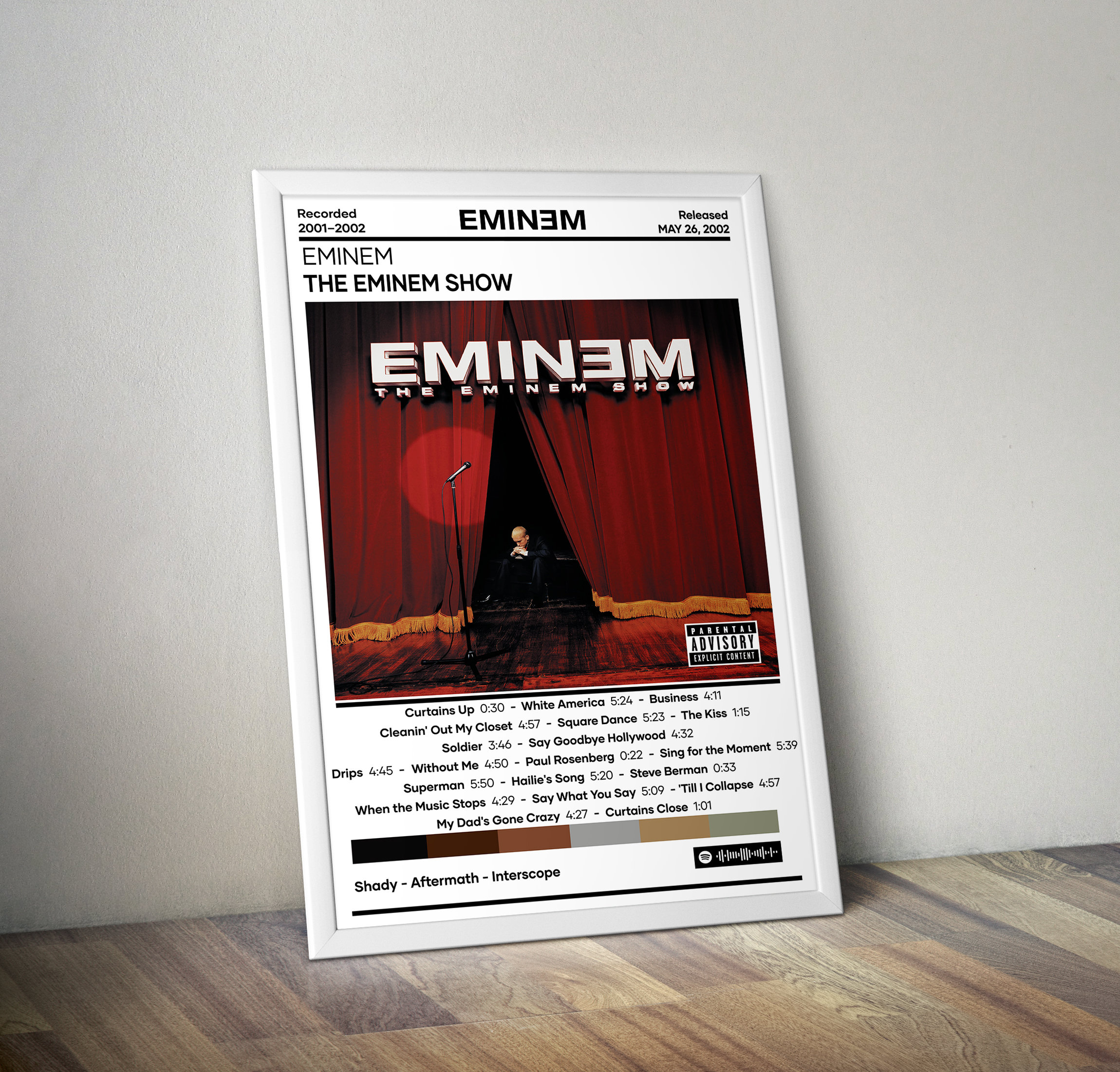 Eminem Poster | The Eminem Show Poster | Music Poster | Album Cover ...