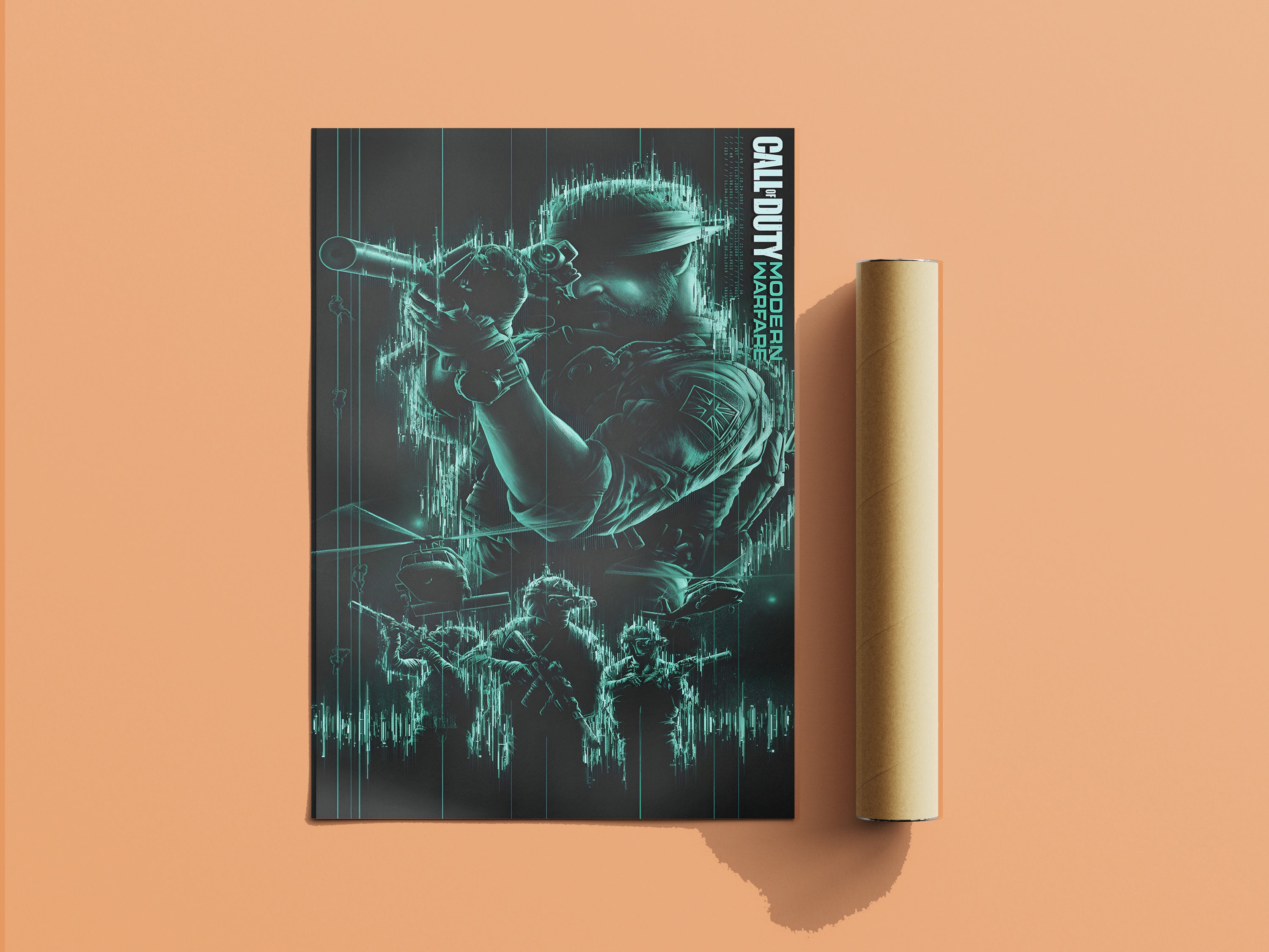 Call Of Duty Poster | Modern Warfare Poster | Gaming Poster Designed ...