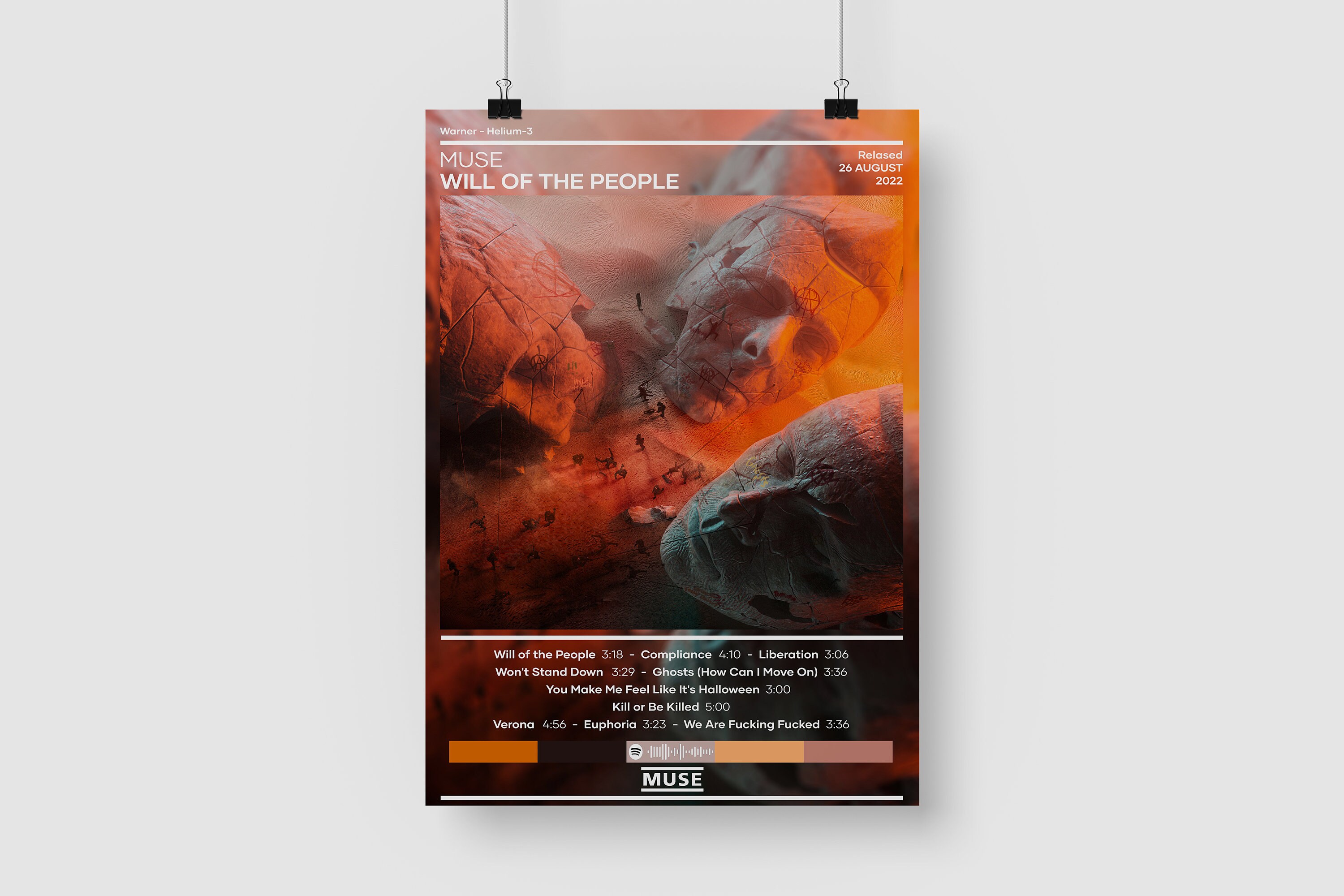Muse Poster | Will of the People Poster | Metal Music Poster sold by ...