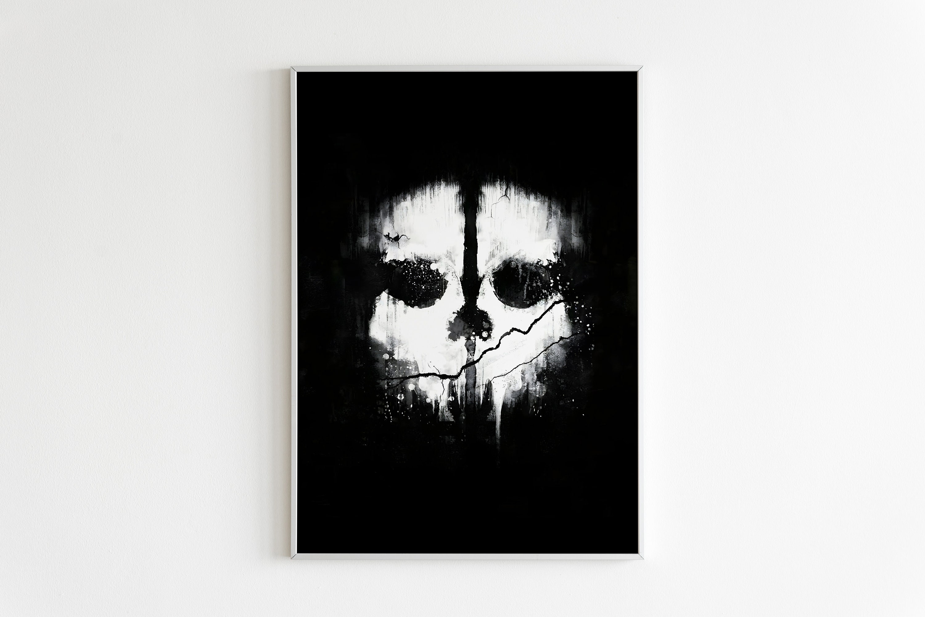 Call of Duty Poster | Ghost Logo Poster | Gaming Poster by Ivan Ivanov ...
