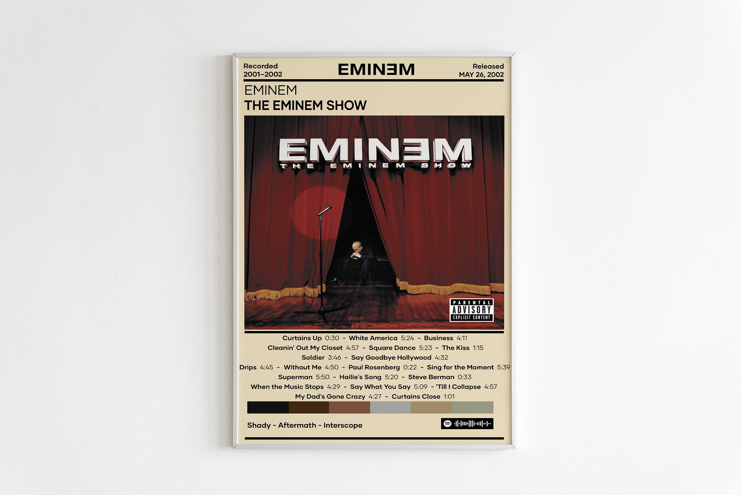 Eminem Poster | The Eminem Show Poster | Music Poster | Album Cover ...