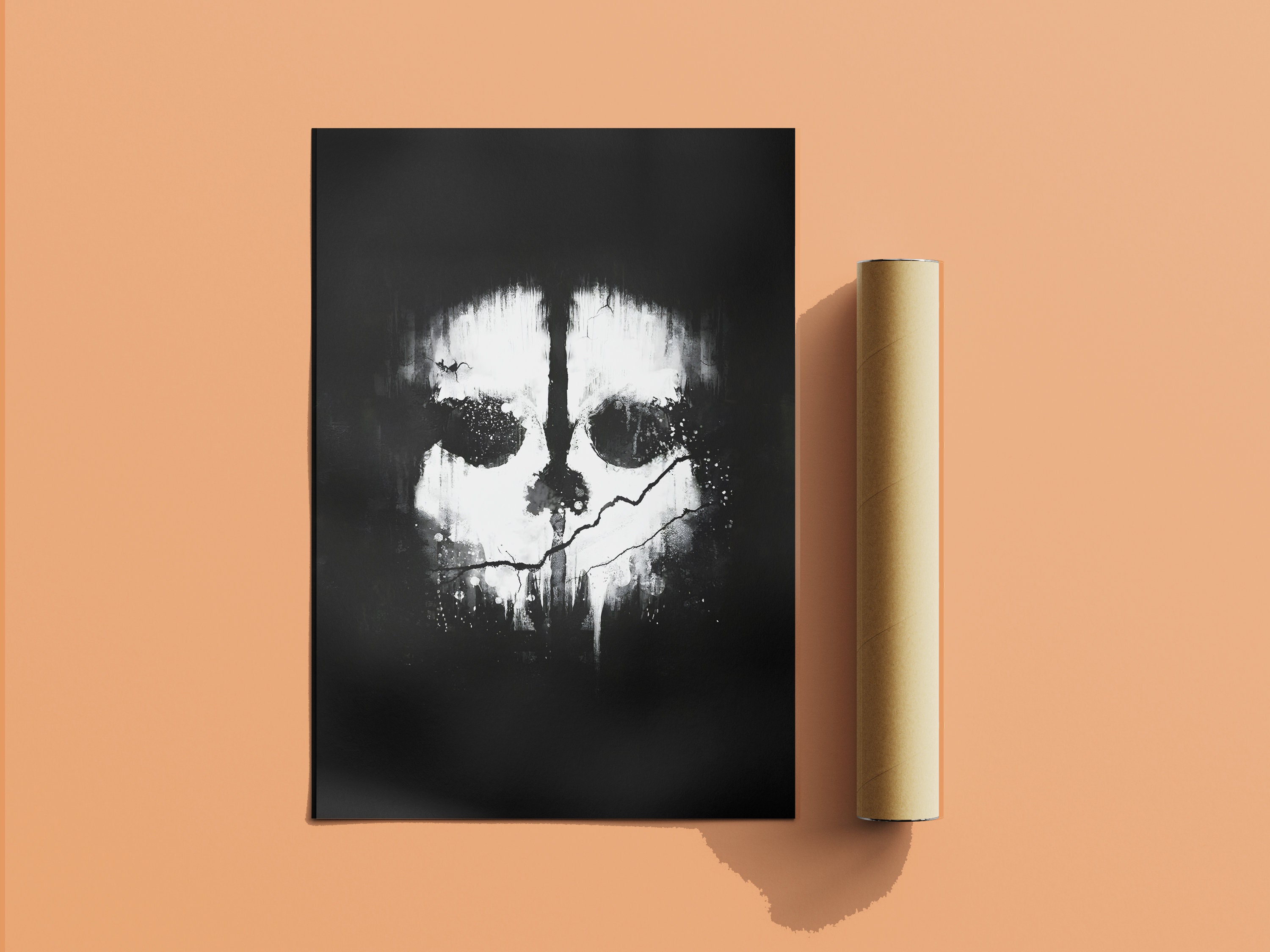 Call of Duty Poster | Ghost Logo Poster | Gaming Poster by Ivan Ivanov ...