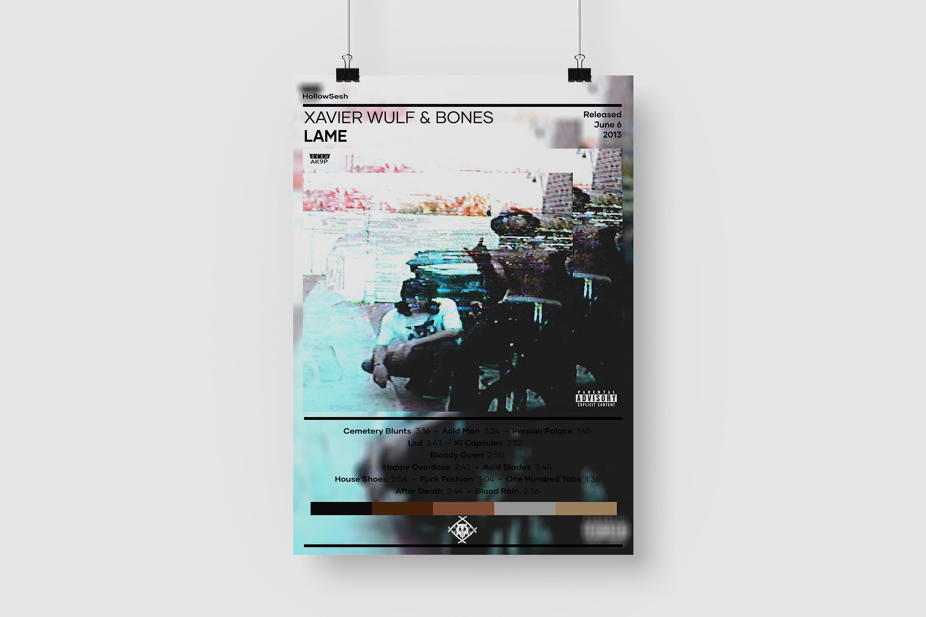 Xavier Wulf and BONES Poster | Lame Poster | Music Poster sold by ...