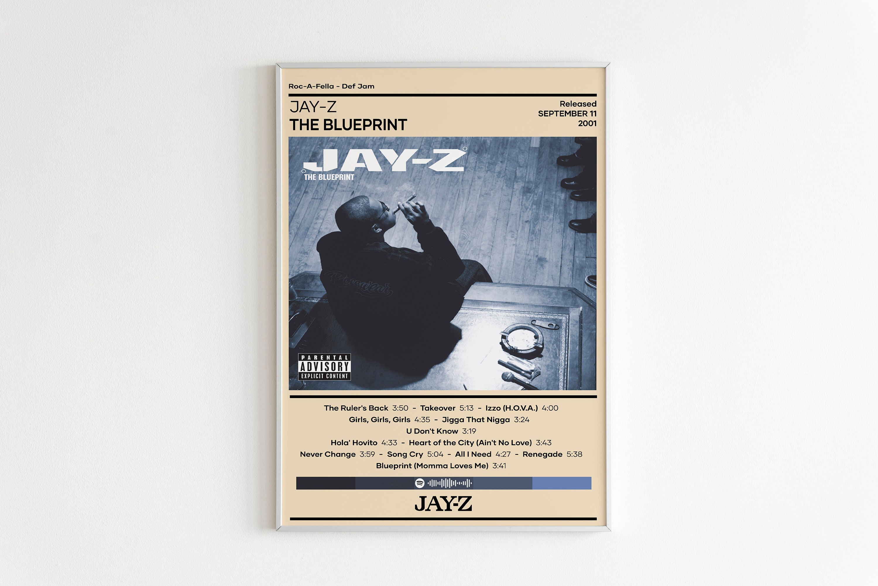 Jay-Z Poster | The Blueprint Poster | Music Poster | Album Cover Poster