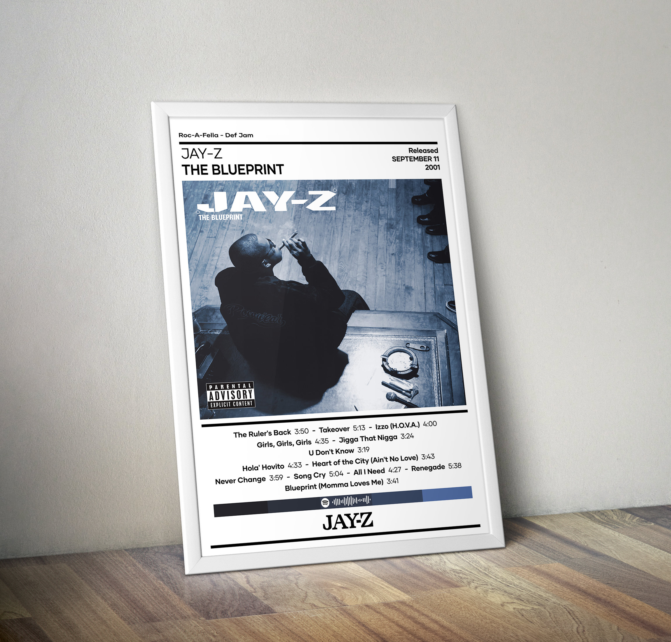 Jay-Z Poster | The Blueprint Poster | Music Poster | Album Cover Poster