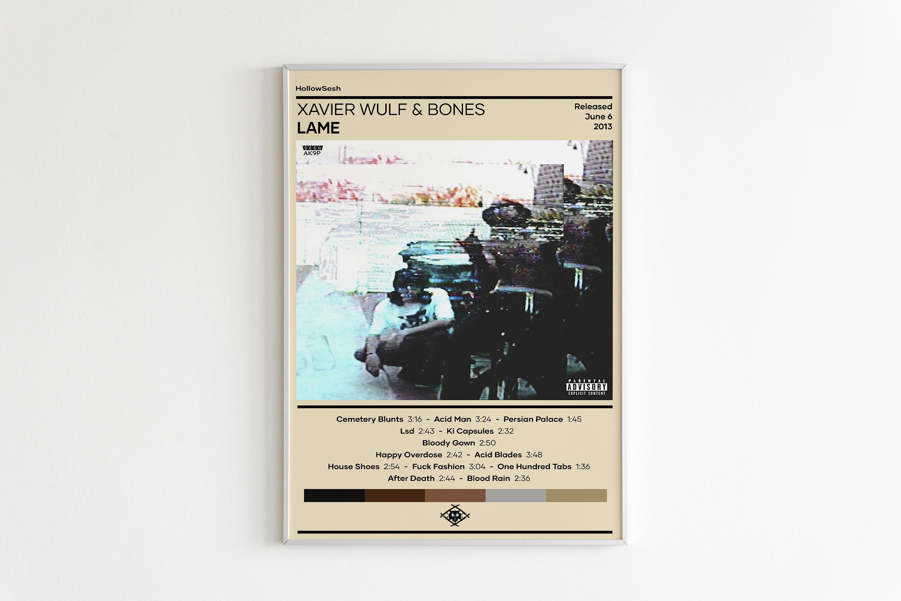 Xavier Wulf and BONES Poster | Lame Poster | Music Poster sold by ...
