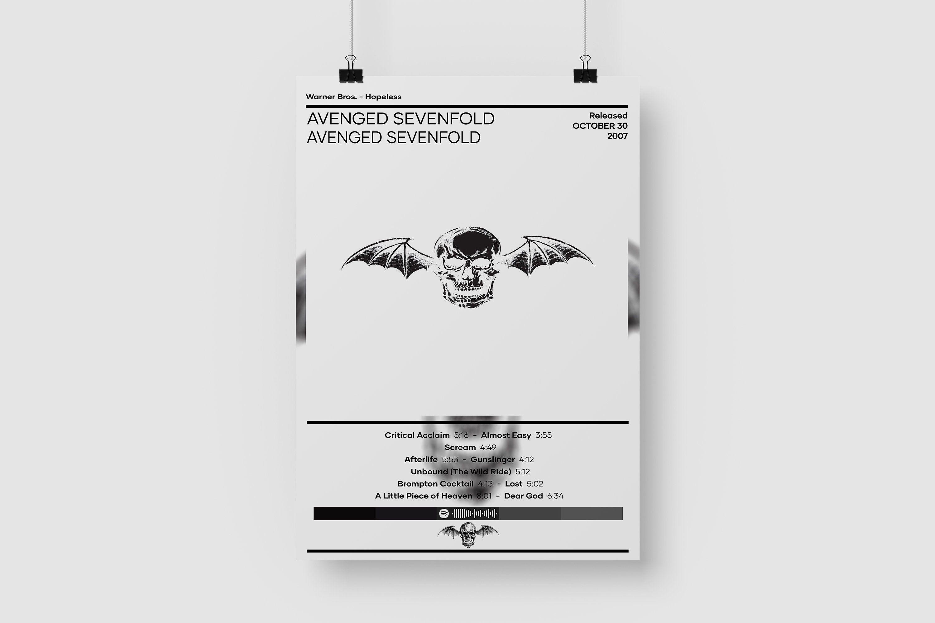 Avenged Sevenfold Poster | Avenged Sevenfold Poster sold by Chris ...